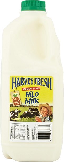 Harvey Fresh Hilo Milk 2L (WA only) » Lactalis Foodservice