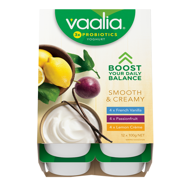 Vaalia Low Fat Smooth & Creamy Yoghurt 12x100g » Lactalis Foodservice