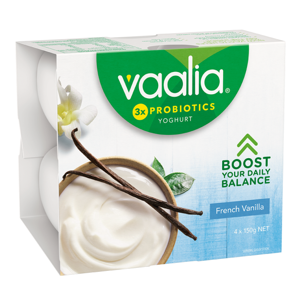Vaalia Low Fat French Vanilla Yoghurt 4x150g » Lactalis Foodservice